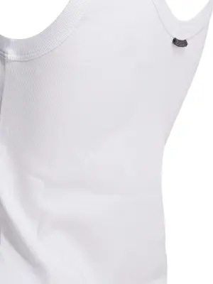 Brunello Cucinelli Sleeveless Jersey Top - White