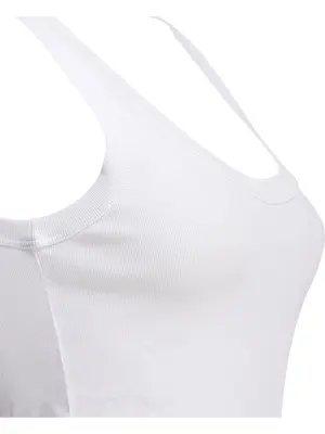 Brunello Cucinelli Sleeveless Jersey Top - White