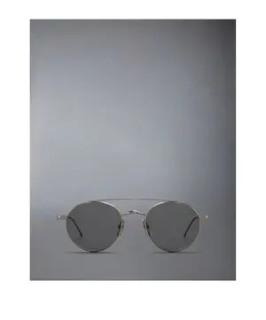 Thom Browne Round Frame Sunglasses - Black