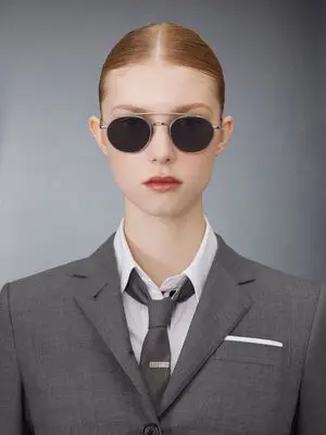 Thom Browne Round Frame Sunglasses