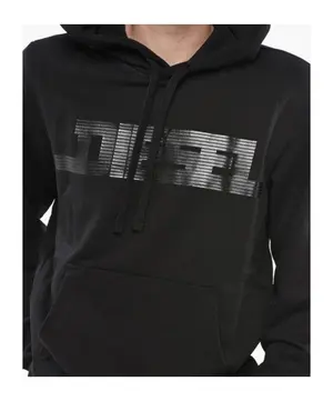 DIESEL® Long-sleeved Hooded Sweatshirt With Logo