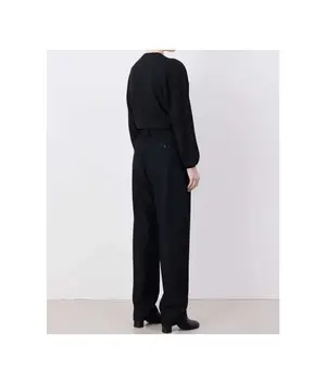LEMAIRE Tailored Straight-leg Trousers - Black
