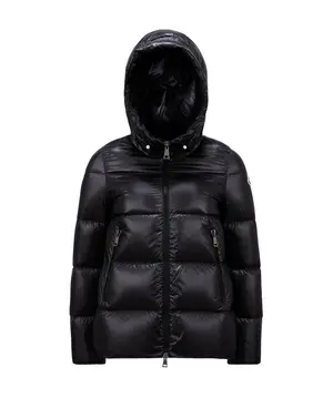 Moncler Hooded Padded Down Jacket - Black