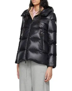 Moncler Hooded Padded Down Jacket - Black