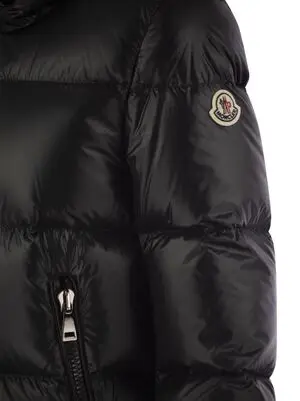 Moncler Hooded Padded Down Jacket - Black