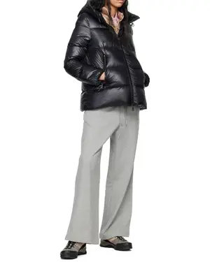 Moncler Hooded Padded Down Jacket - Black