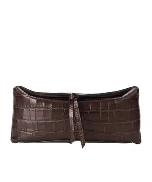 Staud Embossed Flap Shoulder Bag - Espresso