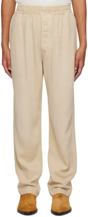 Isabel Marant Étoile High Waist Straight Leg Jeans - Nude