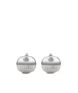 MAISON MARGIELA Engraved Logo Earrings - Gray
