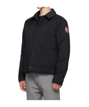 Canada Goose Long-sleeved Down Jacket With Snap Closure