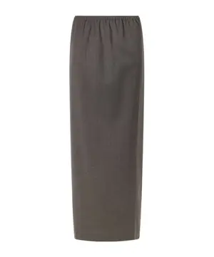ST. AGNI Wool Blend Midi Skirt