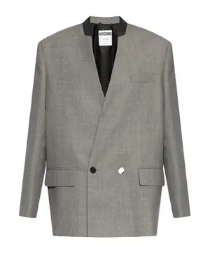 Moschino Double Breasted Loose-fit Blazer