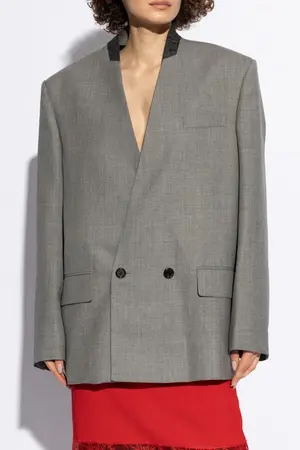 Moschino Double Breasted Loose-fit Blazer