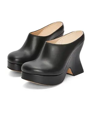 Loewe Terra Wedge Clogs In Calfskin