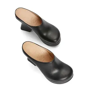 Loewe Terra Wedge Clogs In Calfskin