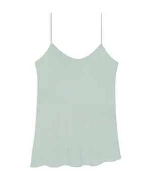 Theory Asymmetrical Hem Sleeveless Top - Green