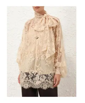 Zimmermann Illustration Lace Blouse