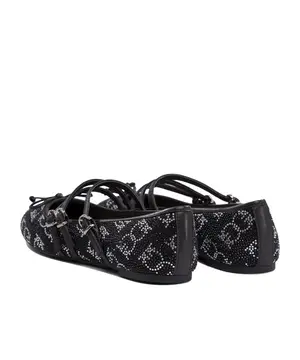 Pinko Embellished Bow Ballet Flats
