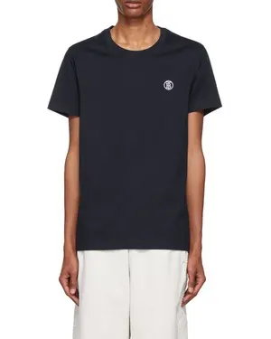 Burberry Logo Embroidered Crewneck T-shirt