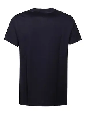 Burberry Logo Embroidered Crewneck T-shirt - Black
