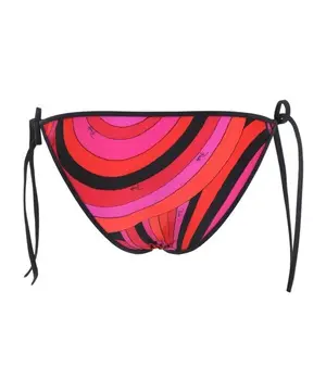 Emilio Pucci Printed Tie-side Bikini Bottoms - Black