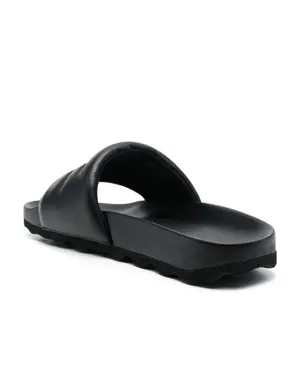 Off-White Open Toe Slip-on Sandals