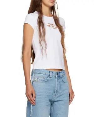 DIESEL® T-angie Cut-out T-shirt - White