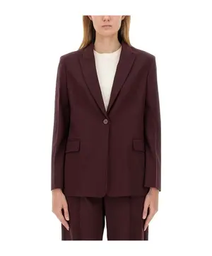 ALYSI Peak Lapel Straight Hem Blazer
