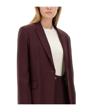 ALYSI Peak Lapel Straight Hem Blazer
