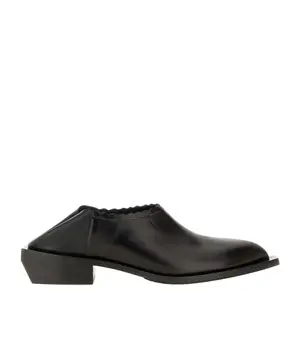Moschino Scallop-edge Slip-on Loafers - Nero