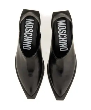 Moschino Scallop-edge Slip-on Loafers - Nero