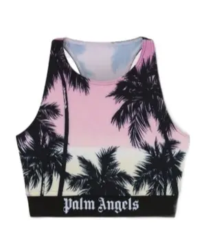 Palm Angels Tropical Sport Top - Black