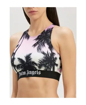 Palm Angels Tropical Sport Top - Black