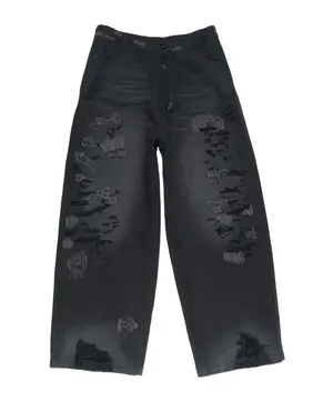 Acne Studios Mended Distressed Wide Leg Trousers