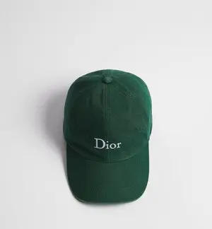 Dior Logo Embroidered Baseball Cap - Green