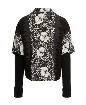Dsquared2 Floral-print Long-sleeved Shirt