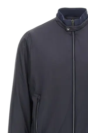 Herno Zip-up Bomber Jacket - Blue