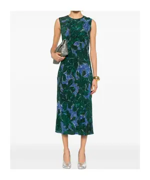 Dries Van Noten Sequin Embellished Printed Dress