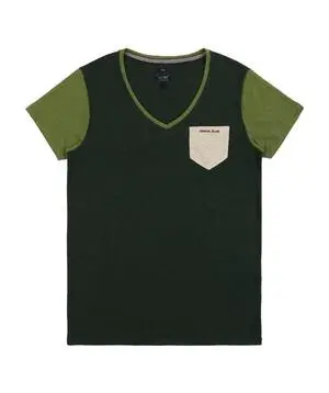 Emporio Armani Color-block Detail T-shirt - Black