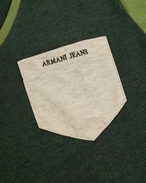 Emporio Armani Color-block Detail T-shirt