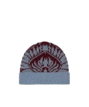 Etro Knit Jacquard Beanie - Gray