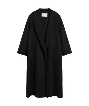 Max Mara Ludmilla Belted Long Coat - Black