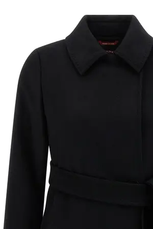 Max Mara Belted Long-sleeved Coat