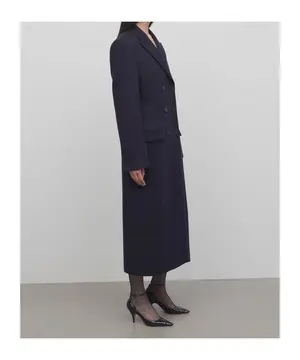 THE ROW Double-breasted Long Coat