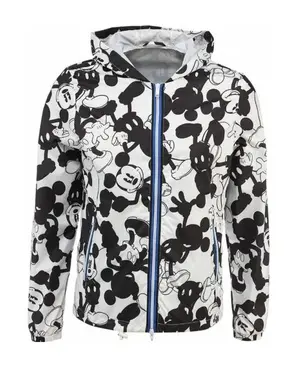 Iceberg Long Sleeve Zip-up Hooded Jacket With Graphic Print