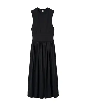TOTEME Sleeveless Pleated Midi Dress