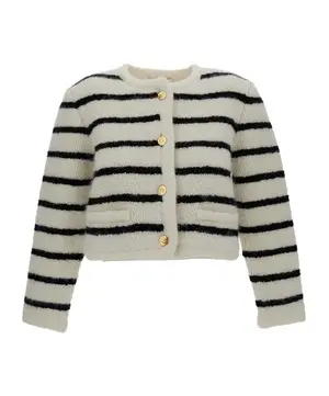Celine Marinière Cardigan Jacket In Wool
