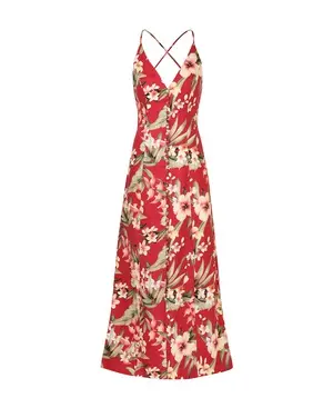 Zimmermann Lexi Suspenders Skirt - Red