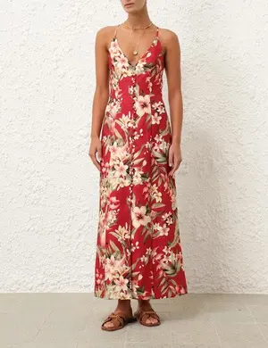 Zimmermann Lexi Suspenders Skirt