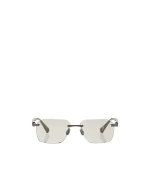 Brunello Cucinelli Rectangular Frame Sunglasses - White